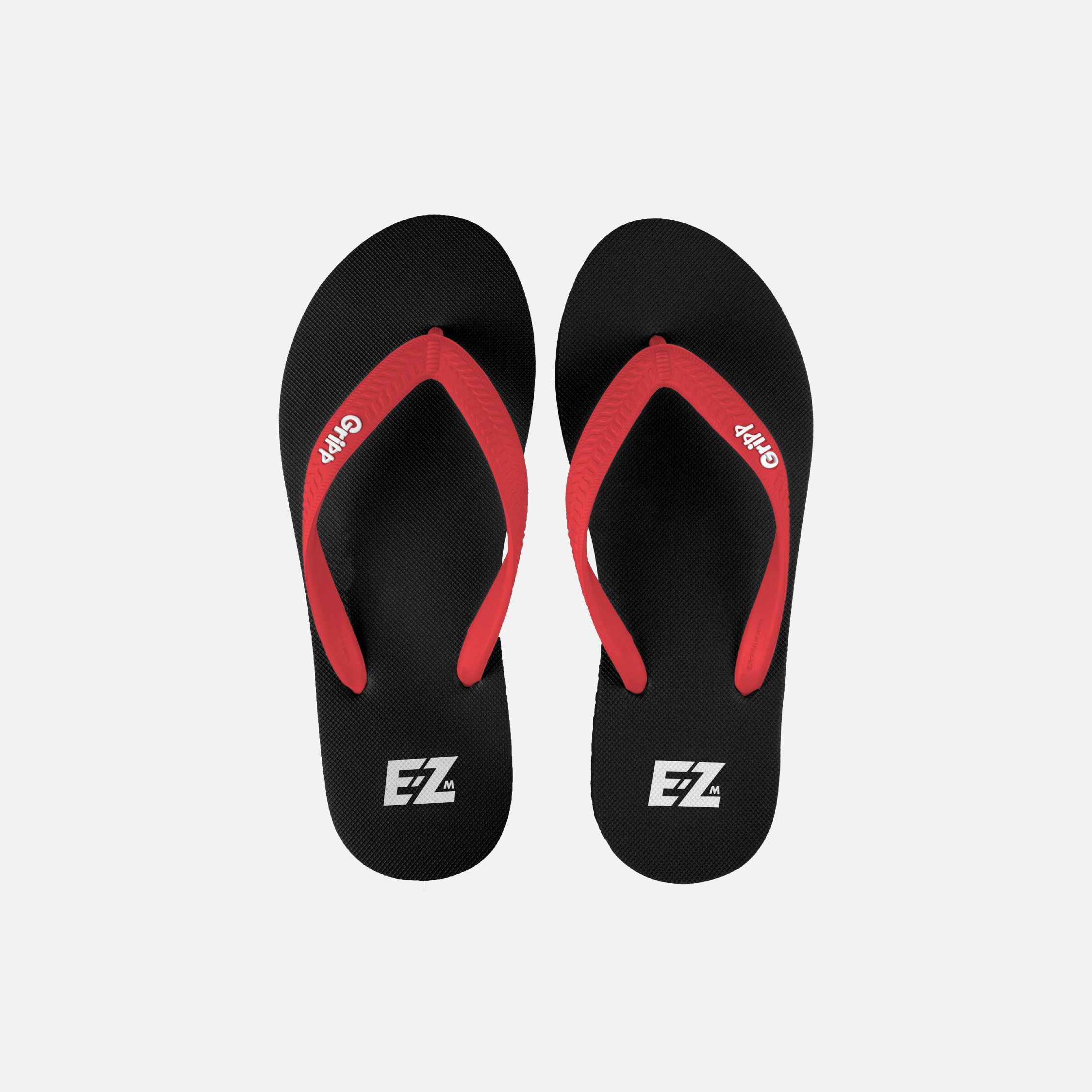 GriPP - EZ M Black Red Sandal Jepit